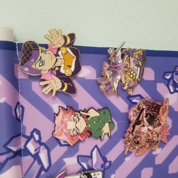 JJ Starline Glitter Enamel Pins - Etsy