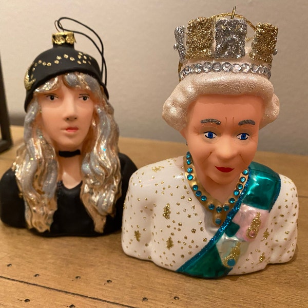 Queen Elizabeth II Glass Ornament - Etsy