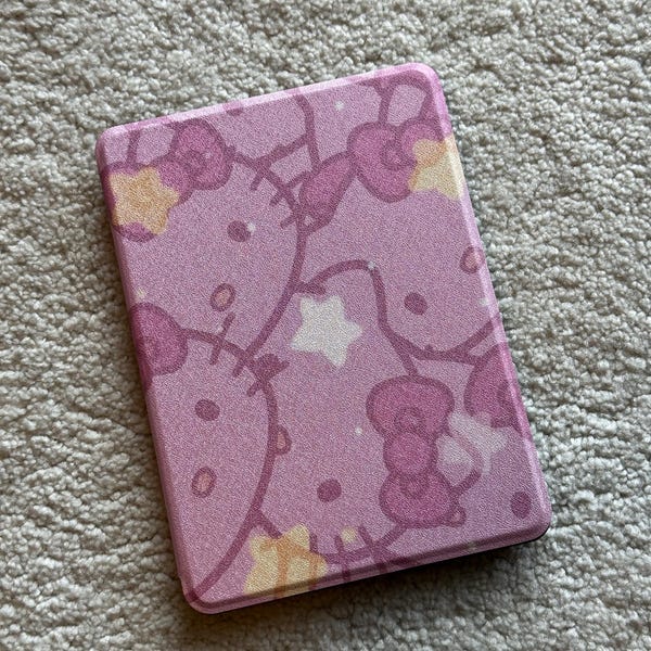 Pink Kitty Cartoon Kindle Case Custom for Paperwhite 1/2/3/4, Kindle ...