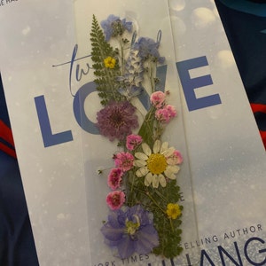 Forget Me Not Laminated Pressed Flower Bookmark With Tassel - Etsy