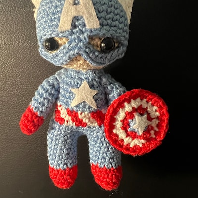 Winter Soldier Bucky Barnes Crochet Pattern Amigurumi Avengers the ...