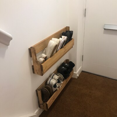 Handmade Upcycled Medium Reclaimed Wooden Shoe Racks Rustic Vintage ...