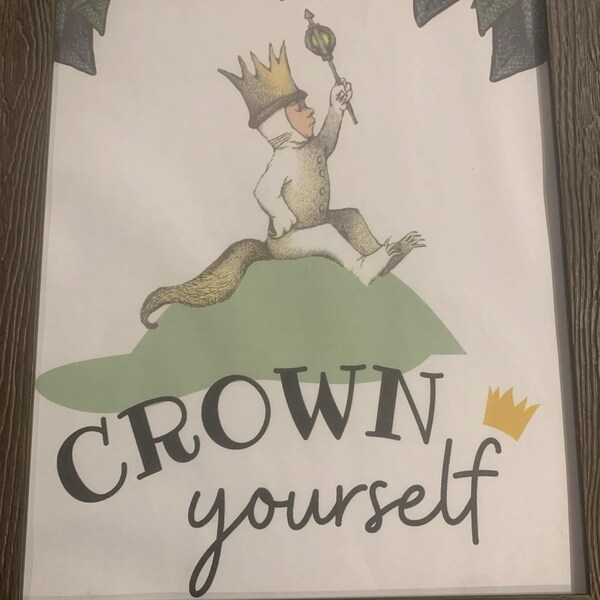 Where the Wild Things Are Set of 10 Printable Party Posters, Wild One ...