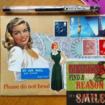 6 X Retro Girls Stickers 1940's 1950's 1960's. - Etsy