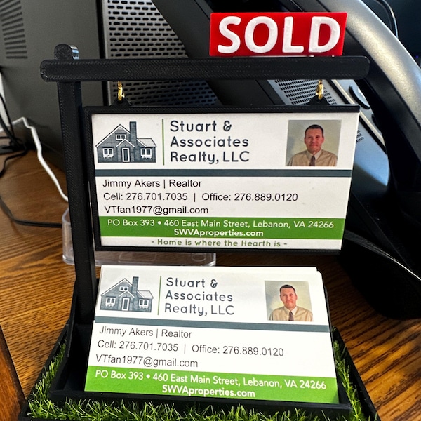 Real Estate Business Card Holder - Etsy