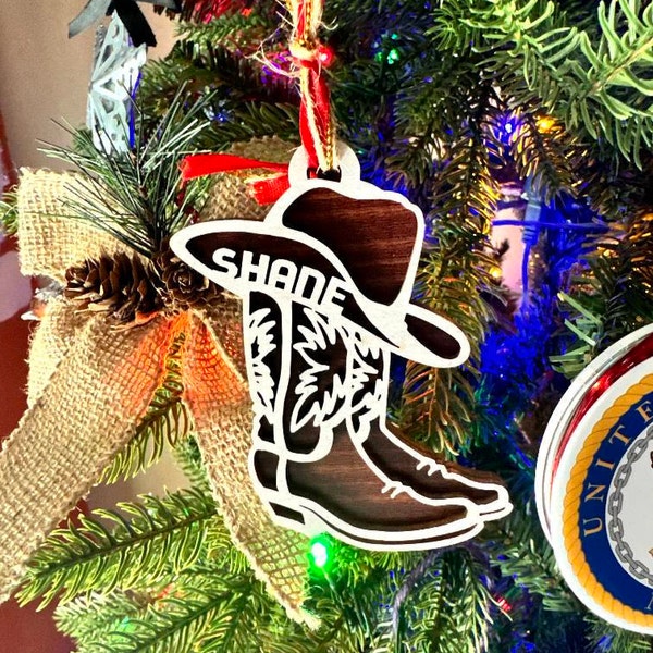 Personalized Native American Layered Wood Ornament, Custom Indigenous ...