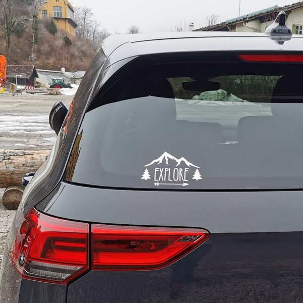 Explore Decal, Car Decal, Nature Decal, Wall Decal, Car Sticker, Window ...