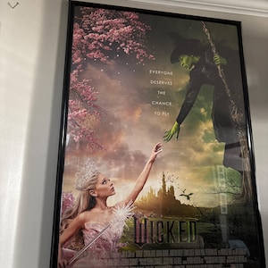 WICKED - 2024 - Original 27x40 Advance "e" Movie Poster - ARIANA GRANDE ...