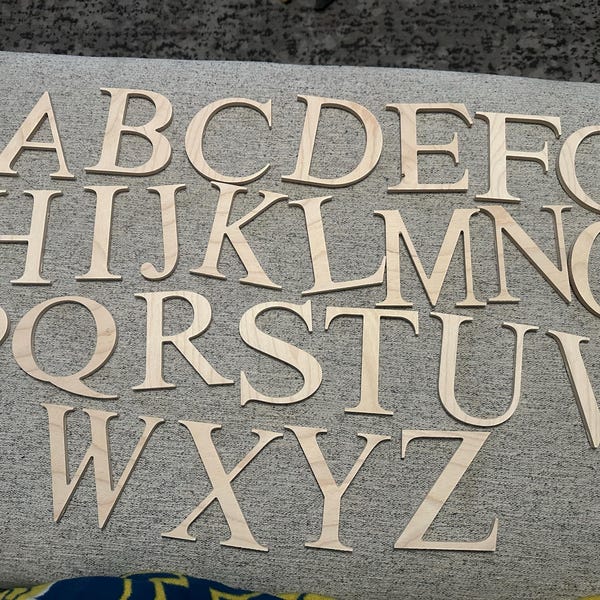 Unfinished Wood Letters – Custom Wooden Letters for DIY Projects - DIY ...
