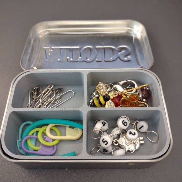 Altoid Tin Insert - Divider Insert Organizer, Sewing Kit Trinket ...