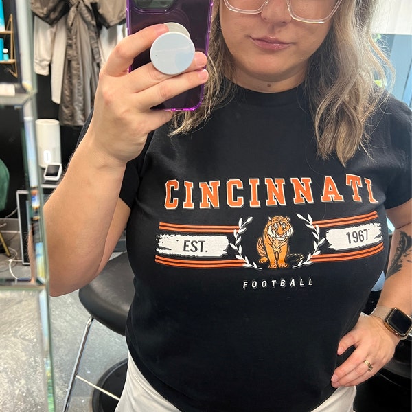 Cincinnati Football Shirt Bengals Shirt Gift for Dad Gift for Him Gift ...