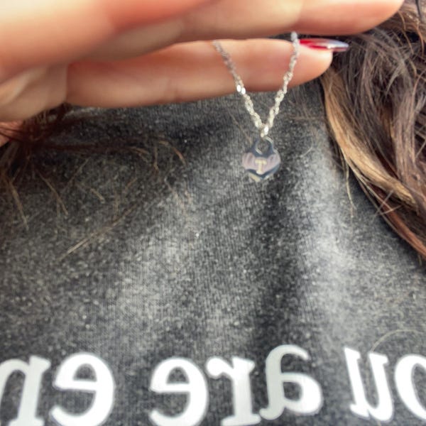 Custom Heart Initial Necklace, Dainty Heart Letter Necklace ...