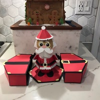 SANTA BOX Card SVG Instant Download Svg Project for Cricut, Scanncut ...