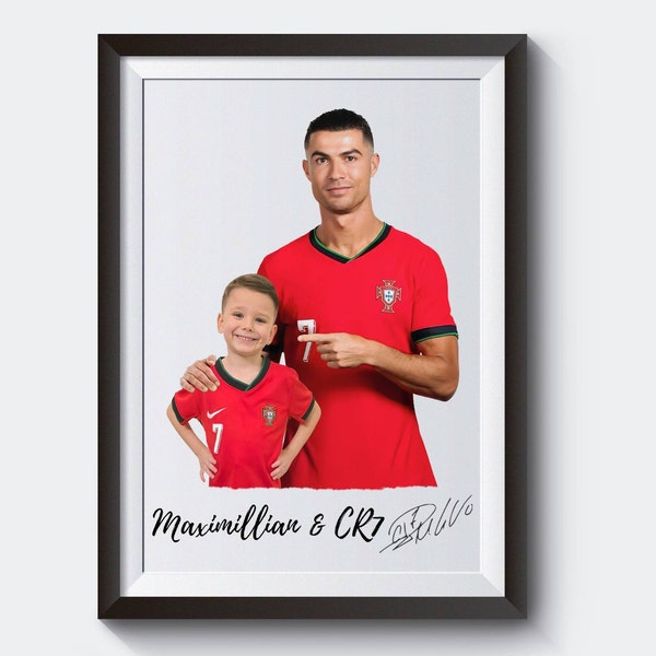 Personalized Cristiano Ronaldo Cr7 Soccer Portrait With Ronaldo ...