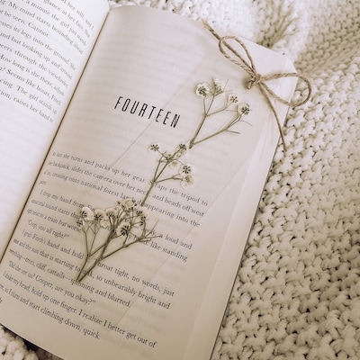 Pressed Floral Bookmarks Real Dried Flowers Gift Idea for - Etsy