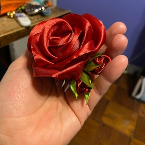 Rose Lapel Pin / Mens Lapel Pin / Mens Boutonniere / Fabric Lapel ...