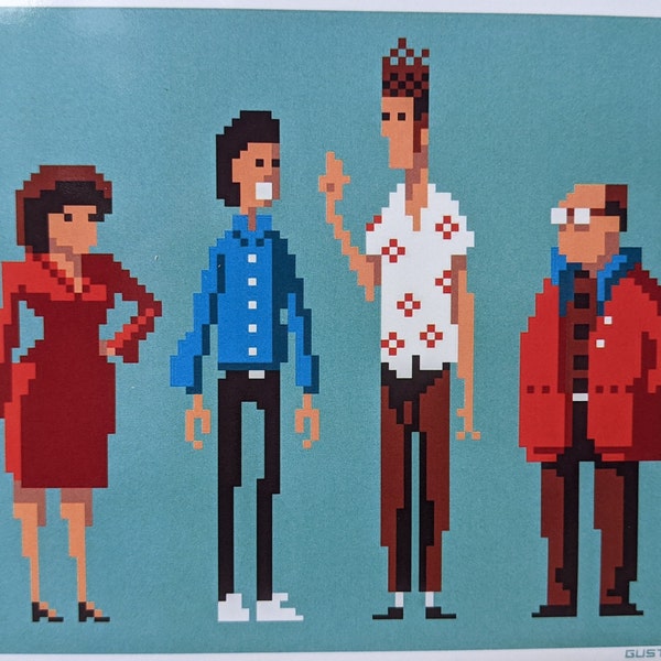 Pixel Art Watchmen Poster - Etsy