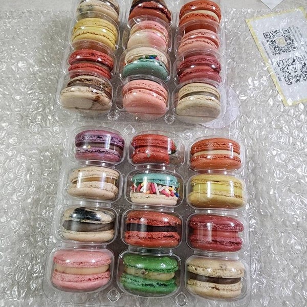 Sage Green French Macarons Ombre White to Sage Green Fading Macarons ...