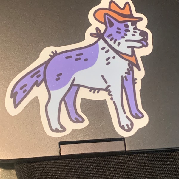 Blue Heeler Red Heeler Sticker, Cattle Dog Weatherproof Sticker - Etsy