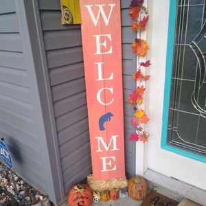 Large Welcome Sign With Springer Spaniel Welcome Wood Sign Any Dog ...