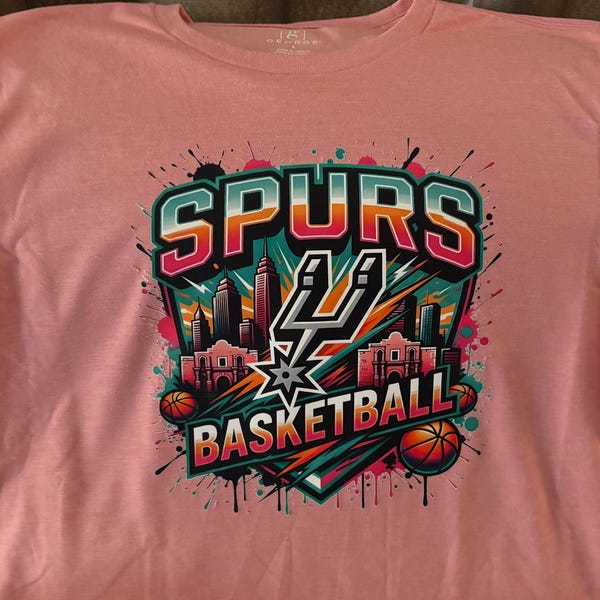 Spurs Basketball Team PNG, San Antonio Spurs, Silver Dynasty T-shirt ...
