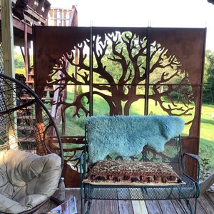 Tree of Life Metal Privacy Screen Set of 3 Large Home & - Etsy