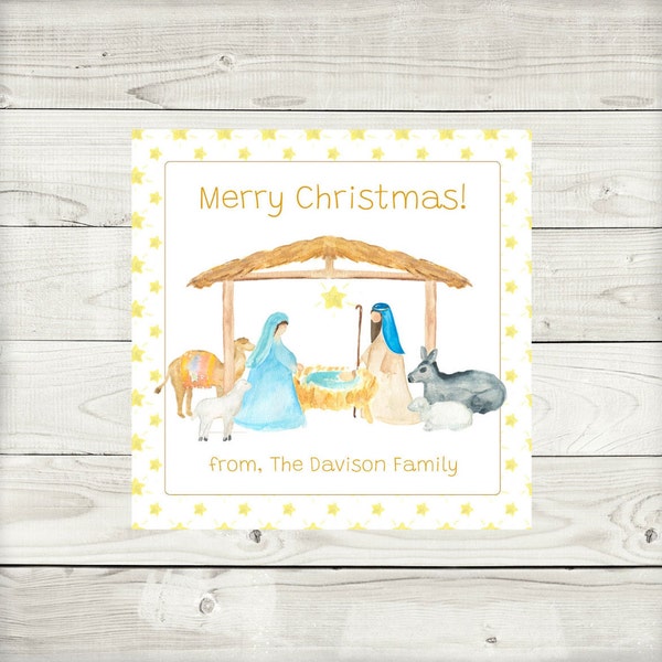 Nativity Christmas. DIY Digital Clipart. Digital Paper Frames Card ...