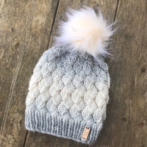 Slalom Run Beanie Knitting Pattern Textured Hat Pattern Bulky Pattern ...