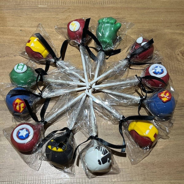 Superhero Cake Pops - Etsy