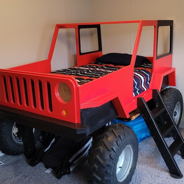 DIY Jeep-inspired Bed Plans – Build a Custom Kids Bed With Easy ...