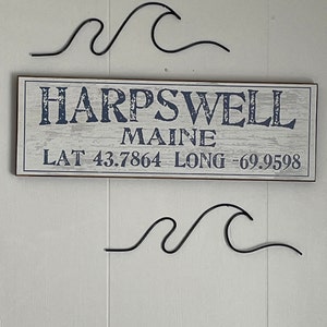 Wave Sign Wire Wall Art Ocean Wave Decor Surf Wall Art - Etsy