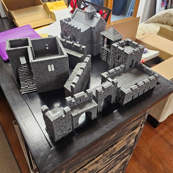 Castle Gate Terrain for Tabletop Gaming, DND Castle Decor, Fantasy RPG ...