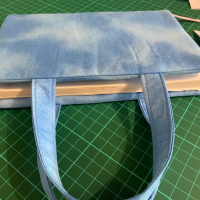 Book Bag Tutorial and PDF Pattern. Book Cover. Make for Any Size of ...