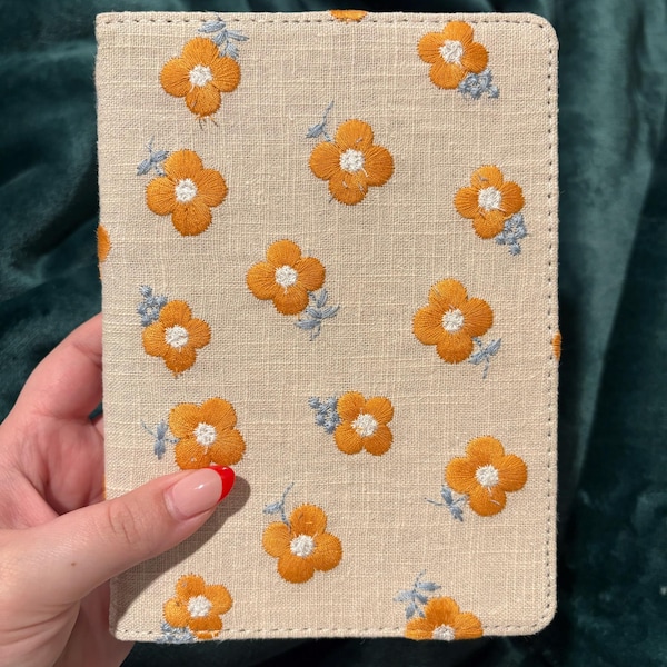 Sunflower Embroidery Kindle Case, Personalization Kindle Case, All New ...