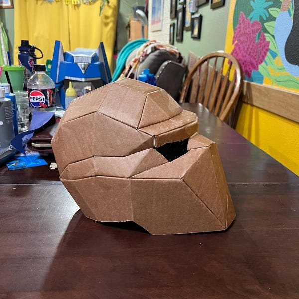 Cardboard Skull Tactical Helmet Template: DIY Printable Pattern (PDF ...