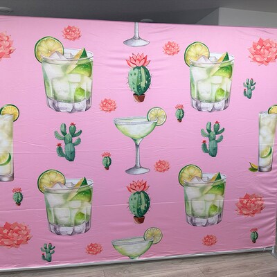 Custom 10 FT Tension Fabric Backdrop With Stand, Tube Straight Backwall ...
