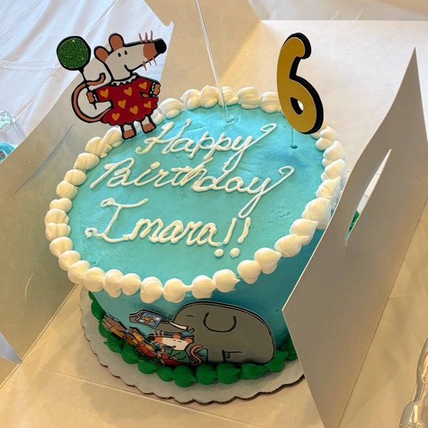 Maisy Mouse Cake Topper - Maisy Mouse Birthday - Maisy Mouse Cake ...