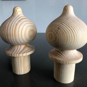 Finial Decor Chair Finial Wood Bed Post Finial Furniture Decor | Etsy