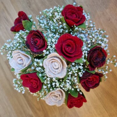 Tartan Rose Brooch in Anderson Tartan, Blue Tartan Brooch, Tartan ...