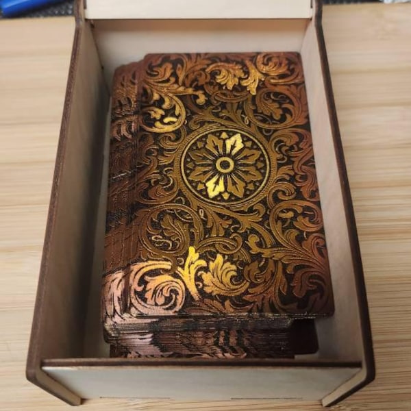 Wooden Box for Tarot Deck, Tarot Card Holder, Tarot Cards Box, Witchy ...