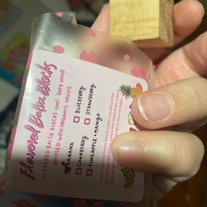 Flavored Balsa Blocks 100% Natural Chews Bunny Toy, Rabbit Toy, Guinea ...