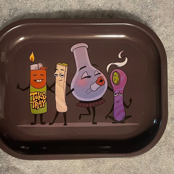 Smoke Squad Metal Rolling Tray | Small & Large Available - Etsy