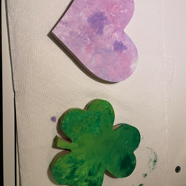 Shamrock Cutout- Three Leaf Clover Wood Craft- DIY Craft for March- St ...