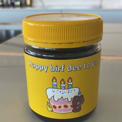 Nutella Jar With Personalised Custom Labels Made to Order Nutella Jar ...