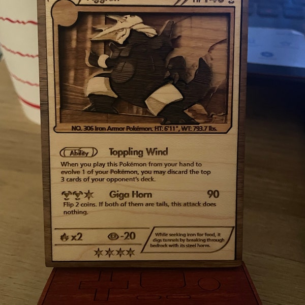 Custom Wooden Pokemon Cards - Etsy