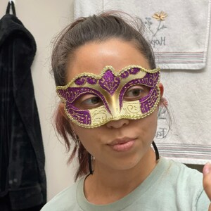 Venetian Masquerade Mask Classic Opera Stick Mask Ball Party | Etsy