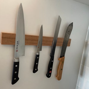Tasmanian Oak Magnetic Knife Racks, Clear Finish. 30, 45 and 60cm - Etsy