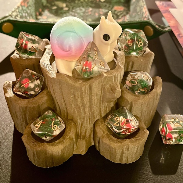 Woody Dice Box and Display Stand - Etsy