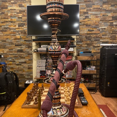 Copper Shisha, Hand Carved Pure Copper Hookah, Diamond Series Water ...