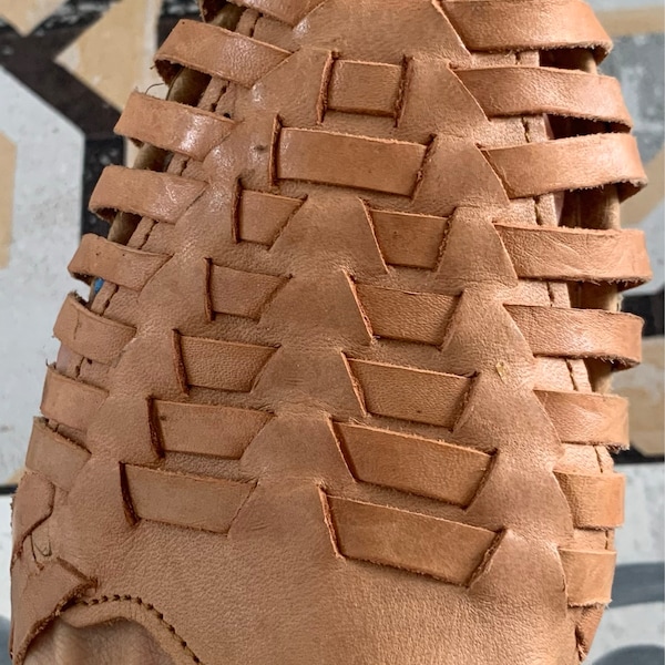 Handwoven Leather Huaraches, Mexican Artisan Sandals for Women, Soft ...